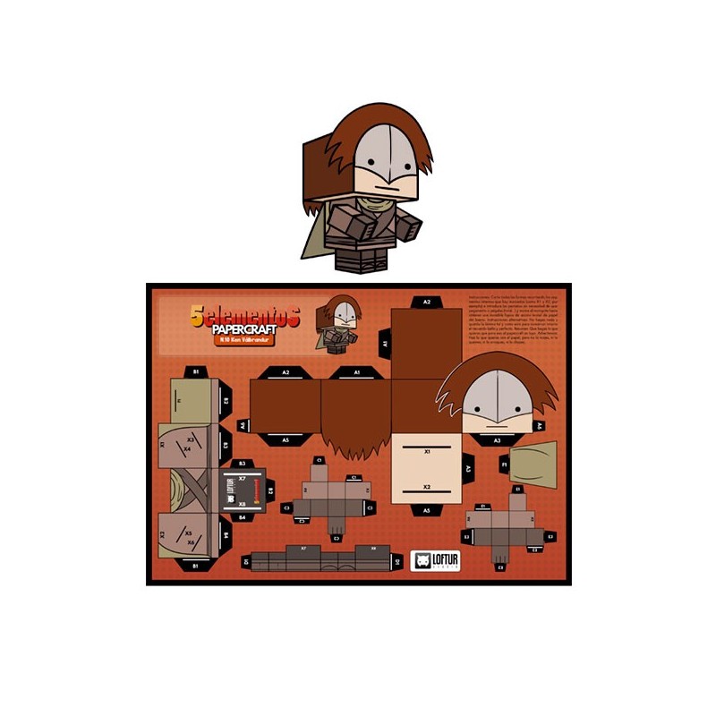 Papercraft 5 elementos Set 2 (Jesulink)